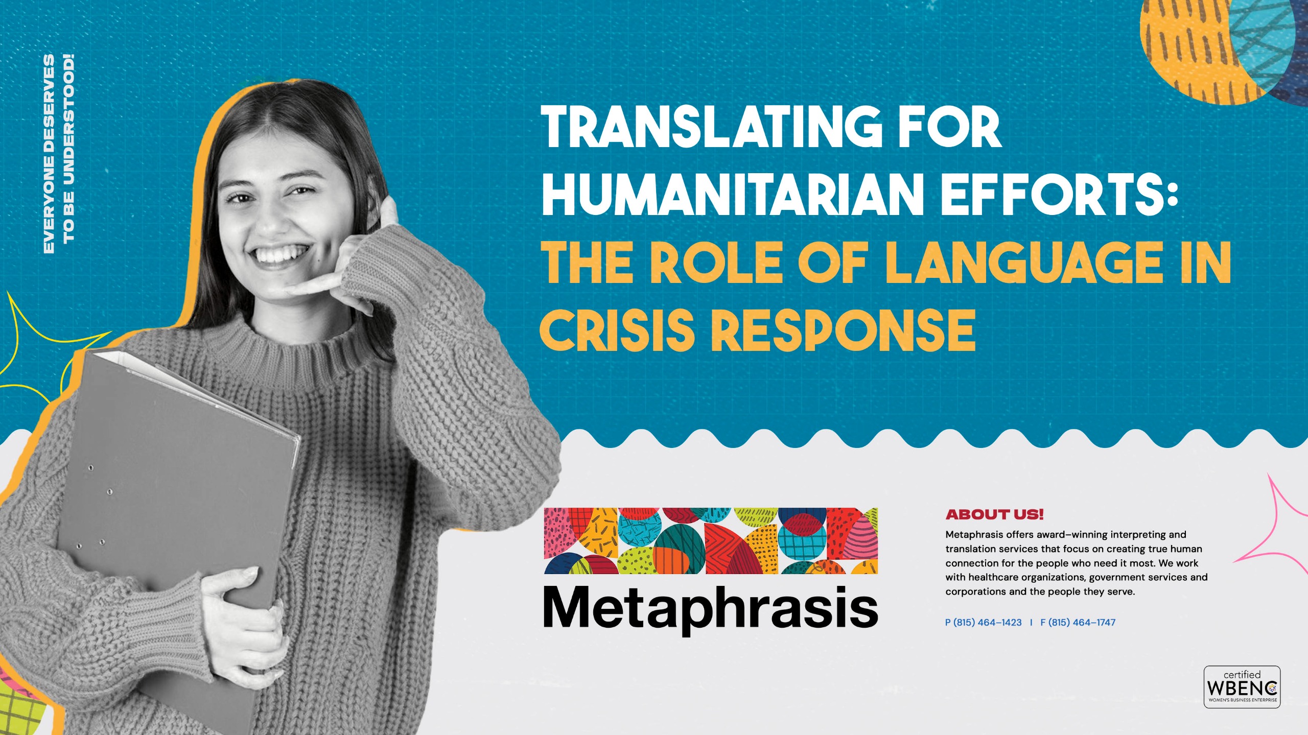 Translating for Humanitarian Efforts: The Role of Language in Crisis ...